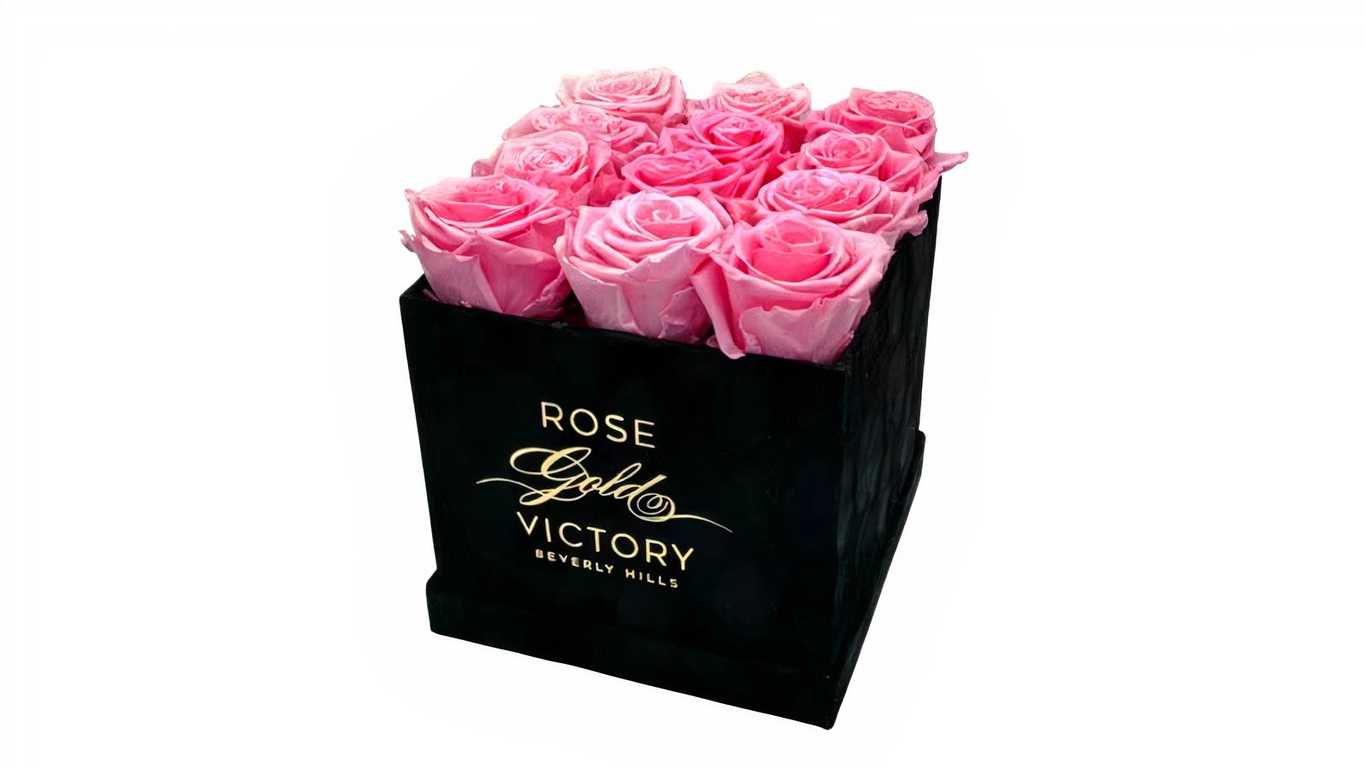 Square Box Large– Rose Gold Victory